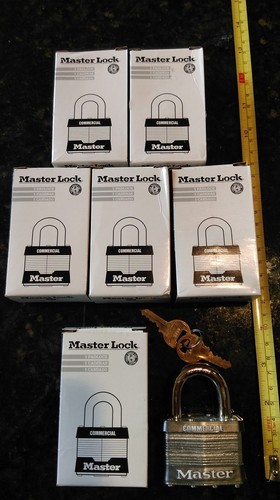 Master Lock 5KA-A478 2" Laminated Steel Keyed Alike Padlocks - Quantity ...
