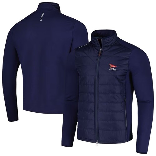 2023 U.S. OPEN LACC RALPH LAUREN RLX NAVY BLUE WOOL FULL ZIP JACKET ...