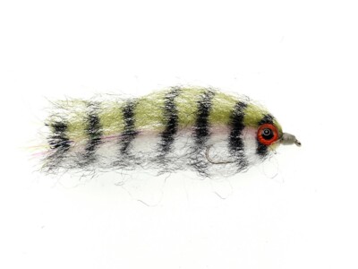 3 UV RAINBOW Parr Flies Fry MINNOWS Lures PIKE Trout Fly Fishing Size 8 ...