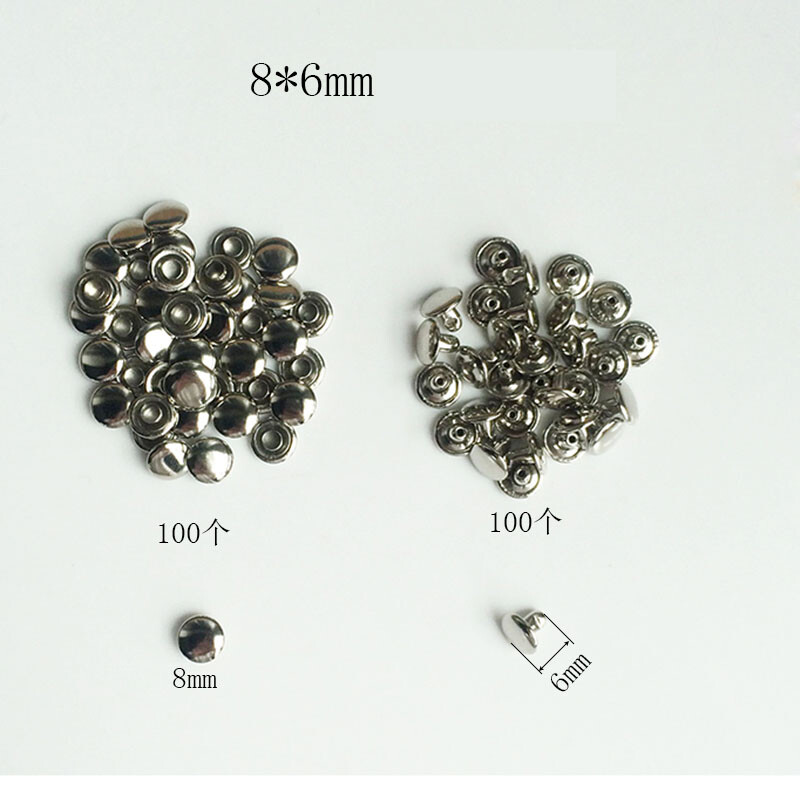 Double Cap Rivets Stud Rapid Rivets Leather Craft Repair 5mm 8mm 9mm ...