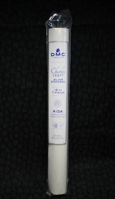 Cream Cross Stitch Aida Fabric 18 Count, 15 x 18 inch, silver standard ...