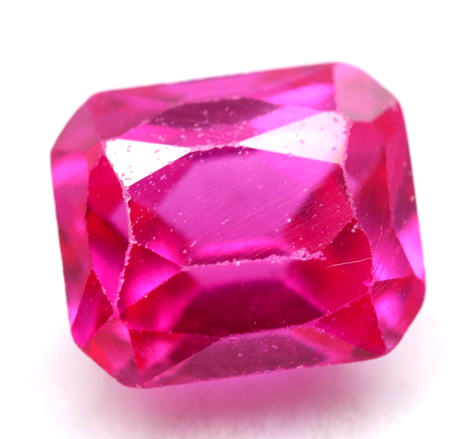 6.85 Ct Certified Natural Mogok (Burma) Pink Ruby Square Shape Loose ...