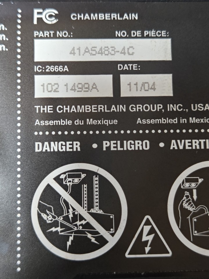 Chamberlain Liftmaster 41A5483-4 / 41A5483 Receiver Logic Board - BOARD ...