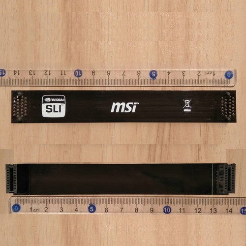 1pcs New SLI Bridge Flex Cable 140mm 2 WAYS For MSI NVIDIA Video Card ...