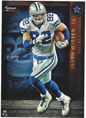 JASON WITTEN FATHEAD TRADEABLES DALLAS COWBOYS TENNESSEE VOLS STICKER ...