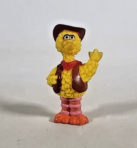 Sesame Street Big Bird Cowboy Costume Outfit 3" PVC Figure Toy by JHP ...