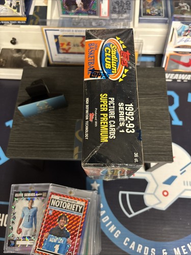 Sealed Box Of Topps Stadium Club Basketball Cards 1992-93 Super Premium ...