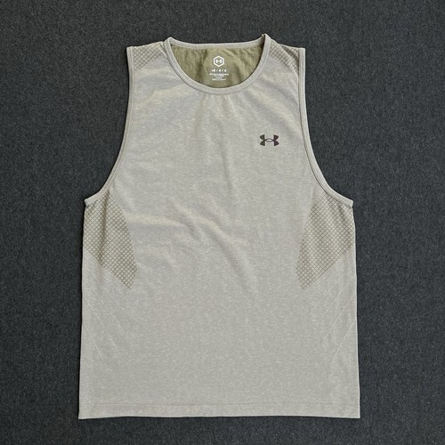 Under Armour Sleeveless Shirt Men Large Green Celliant Active Gym ...