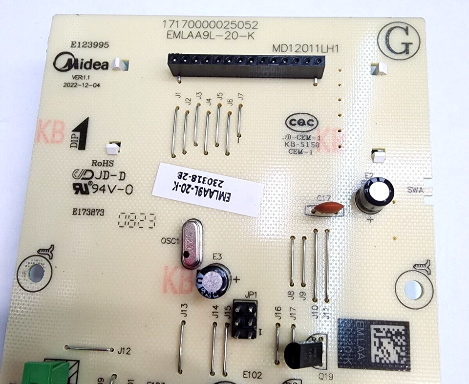MIDEA MD12011LH1 REPLACEMENT MICROWAVE CONTROL PANEL PCB BOARD w ...