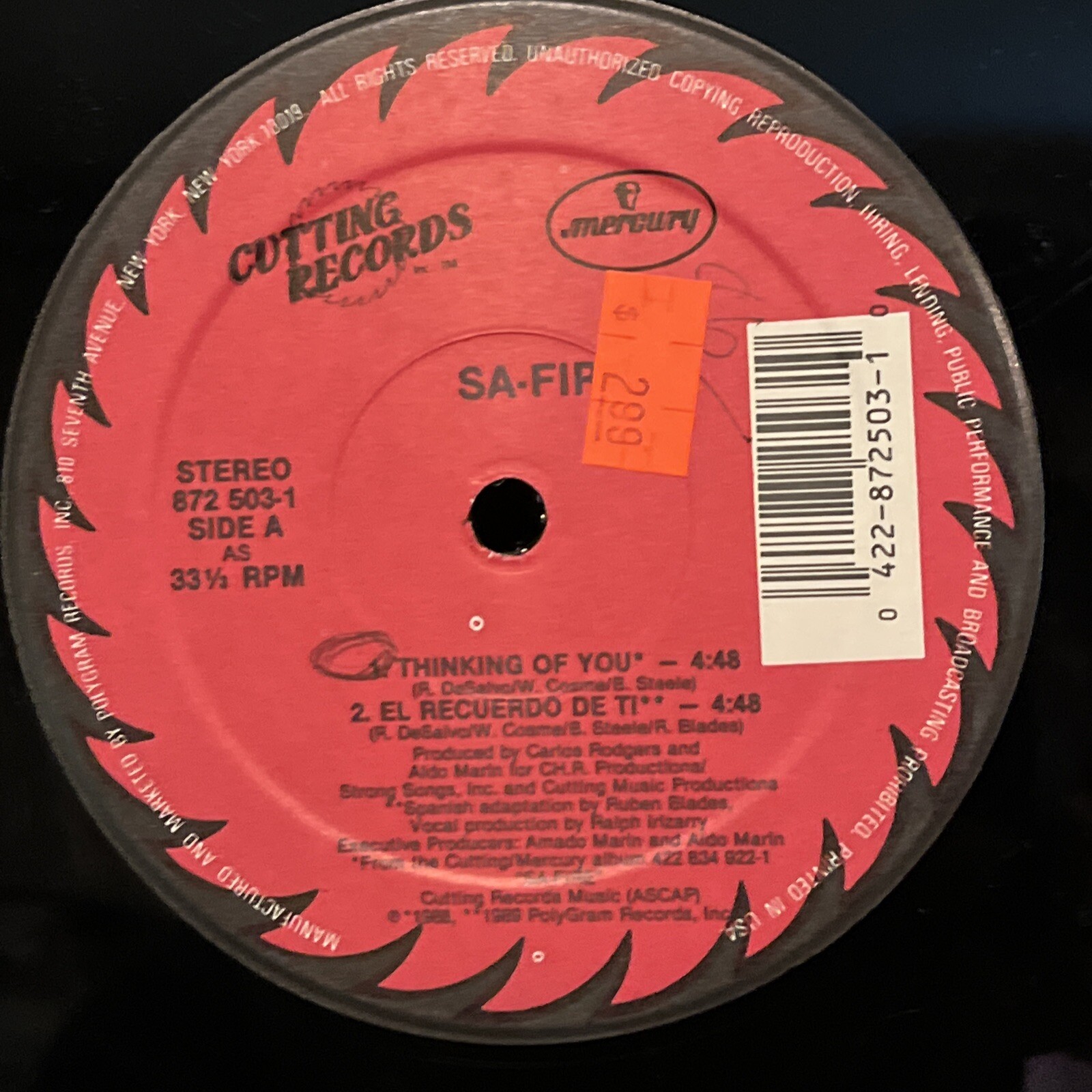 SAFIRE Thinking Of You 12” Single Vinyl Record | eBay