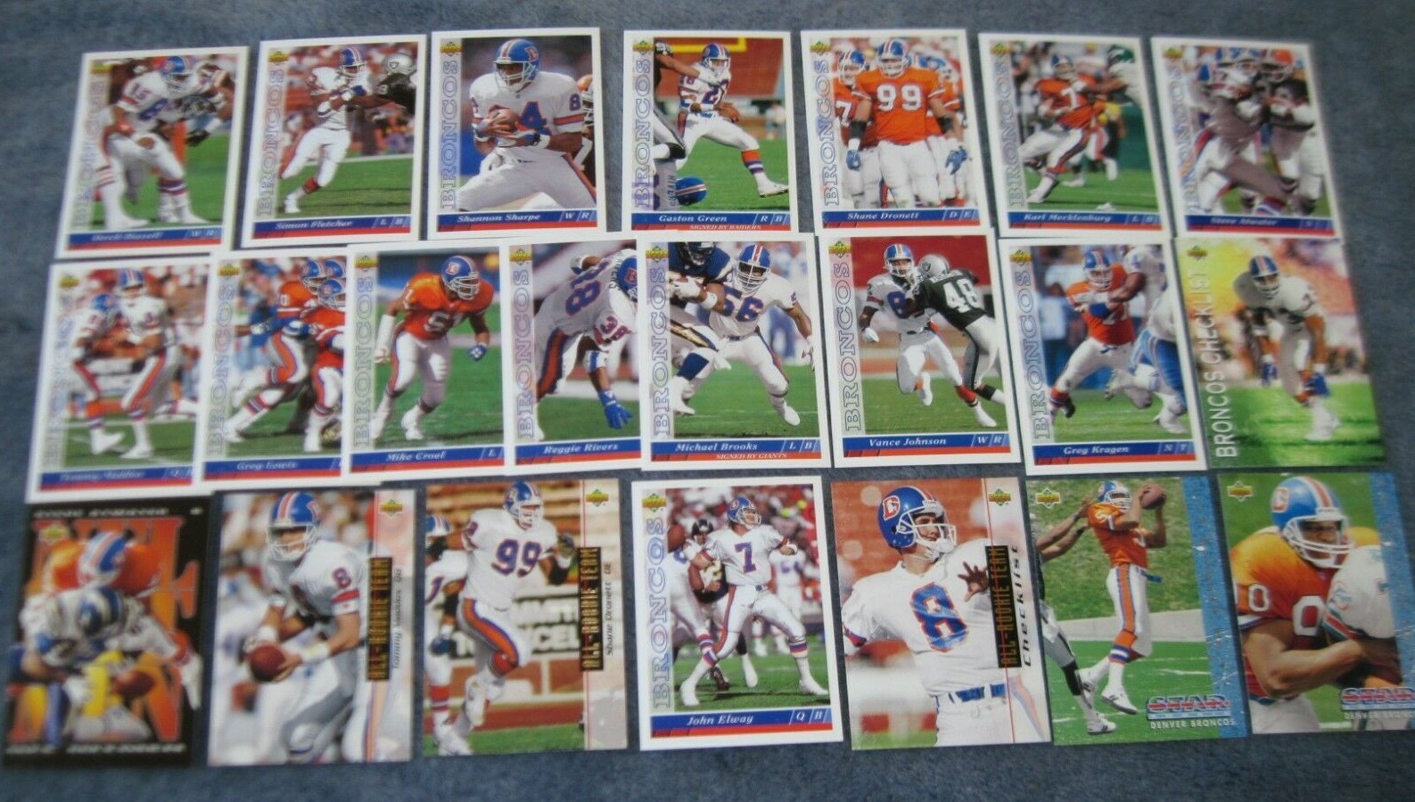 BRONCOS TEAM SETS Your Pick 1988 1990-91-92-1993 2013 Topps Fleer Score ...