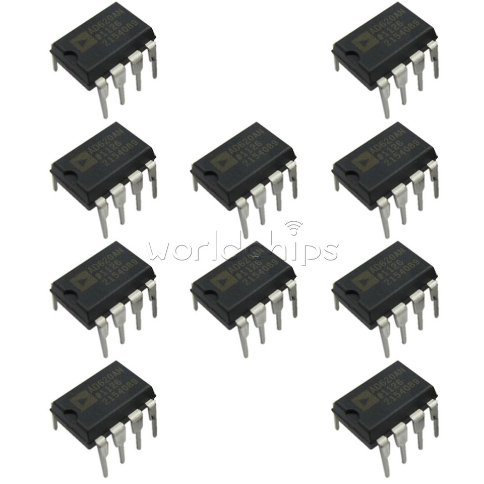 10PCS Original AD620 AD620AN DIP-8 IC Instrumentation Amplifier | eBay