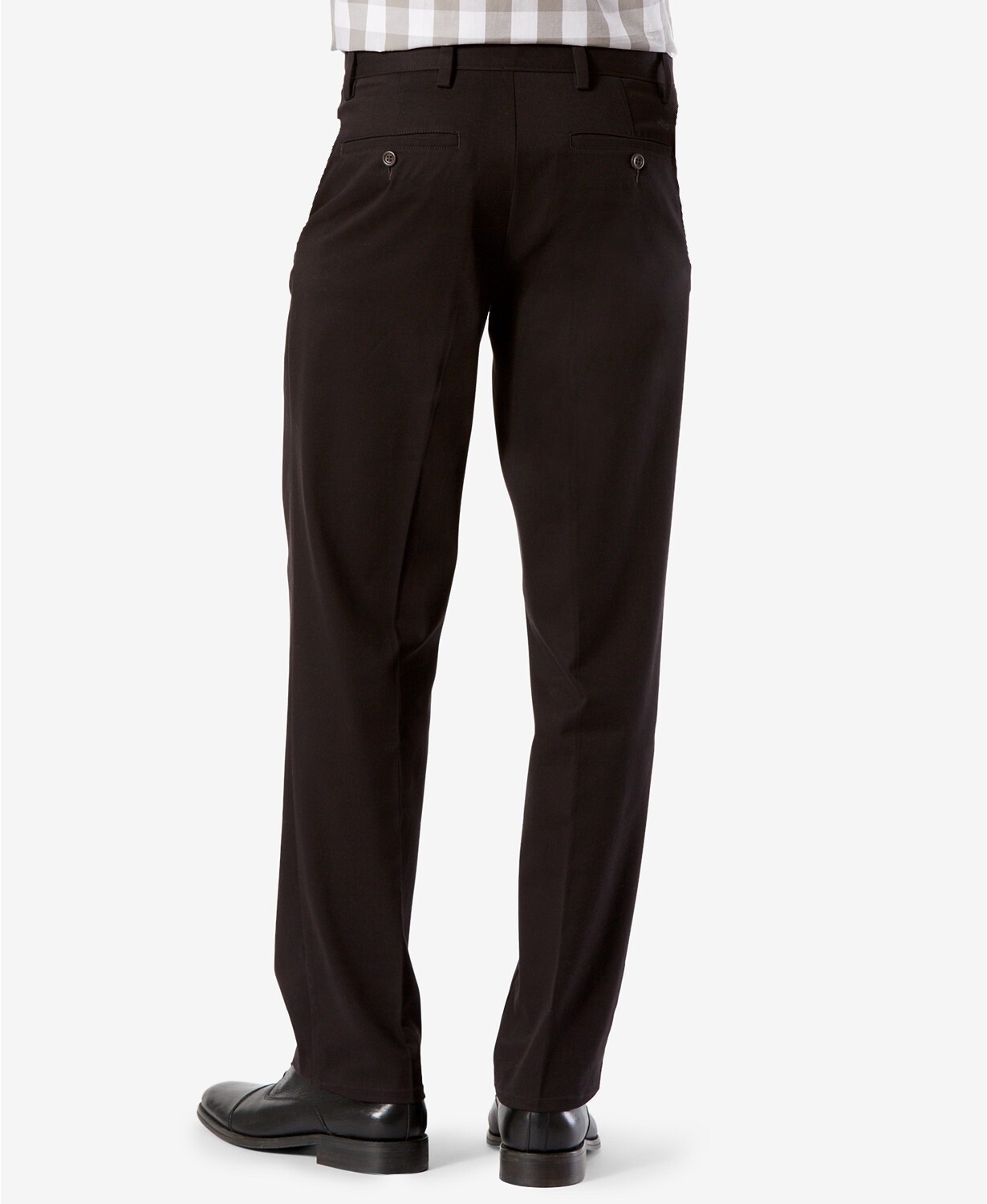 $75 Dockers Men's Size Black Straight Fit Classic Chino Pants 34W 32L ...