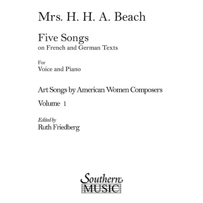 Art Songs by American Women Composers by Amy Beach Edited by Ruth C ...