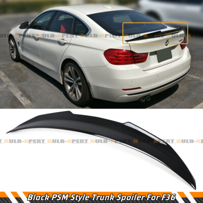 FOR 2014-20 BMW F36 4 SERIES GRAN COUPE 4DR GLOSS BLACK PSM STYLE TRUNK ...
