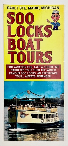 1990s Soo Locks Boat Tours Sault Ste Marie Michigan Vintage Travel ...