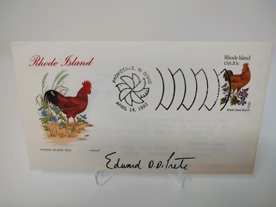 Rhode Island Governor Edward DiPrete Signed FDC Cachet Envelope JSA COA ...