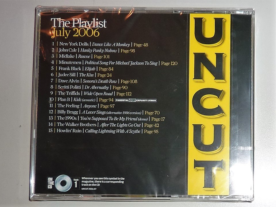 "STILL SEALED" CD / UNCUT "THE PLAYLIST" / JULY 2006 / VARIOUS ARTIST ...