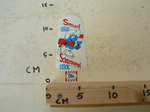 STICKER,DECAL SMURF OLA IJS SMURF STICK SMURFS,SCHLUMPHE,LES SCHROUMPFS ...