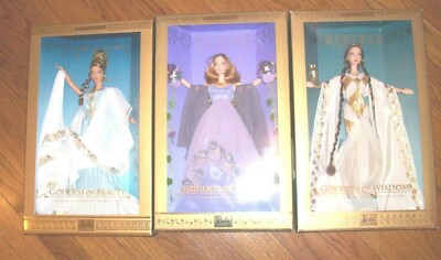 Lot of 3 Goddess Of Wisdom Barbie 2000 LEd 3rd Series & Beauty & Spring ...
