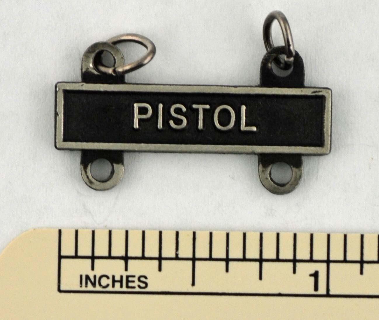 PISTOL MARKSMANSHIP BADGE TAB / BAR - ARMY QUALIFICATION ATTACHMENT BAR ...