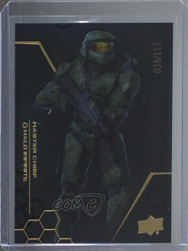 2024 Upper Deck Halo Legacy Collection Gold Augmented /117 Master Chief ...