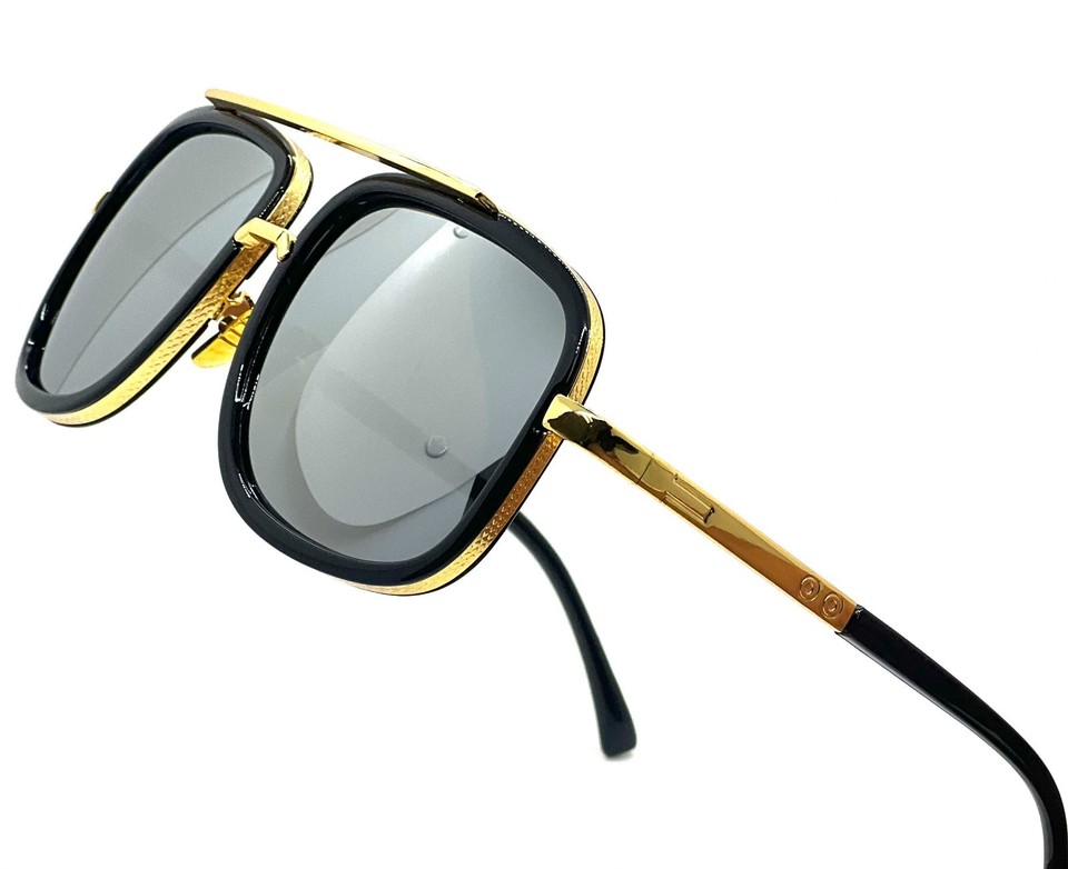 Men's Sunglasses Rapper New Oversize Fashion Square Women Designer Flat ...