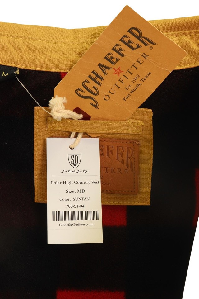 Schaefer Outfitter Men's Vest Suntan High Country Vest (S02) | eBay