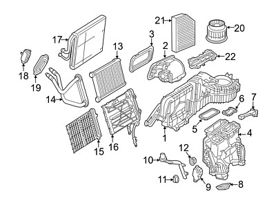 Genuine OEM HVAC Air Inlet Housing For Mercedes 2058306800 | eBay