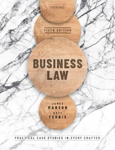 Katy Ferris James Marson Business Law (Poche) 9780198849957 | eBay