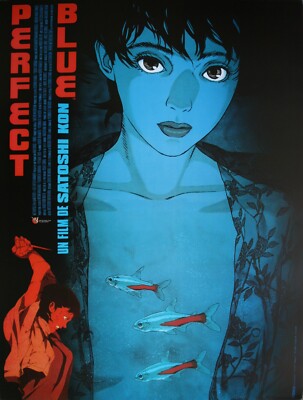 PERFECT BLUE Affiche Cinéma ROULEE 53x40 cm Movie Poster 1997 Manga ...