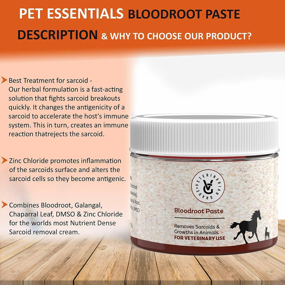 Veterinarian Grade Sarcoid Herbal Paste for The Removal of Sarcoidosis ...
