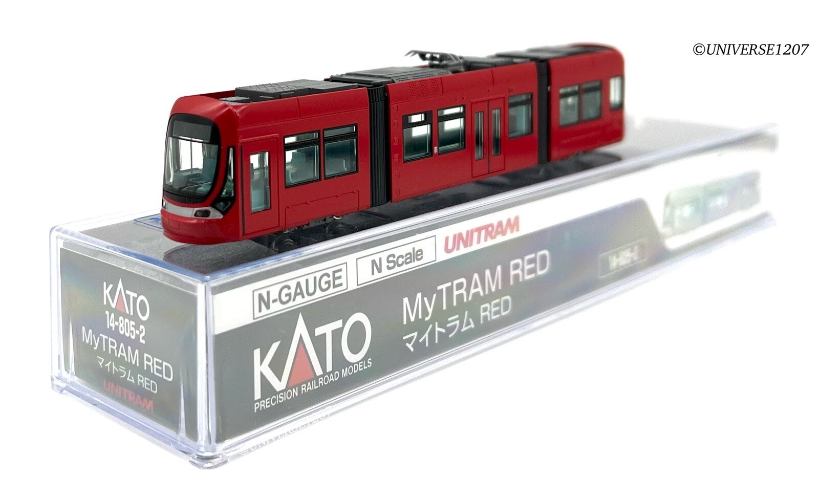 N Scale Kato 14-805-2 My Tram (Red) Streetcar Strassenbahn Hiroden 1000 ...