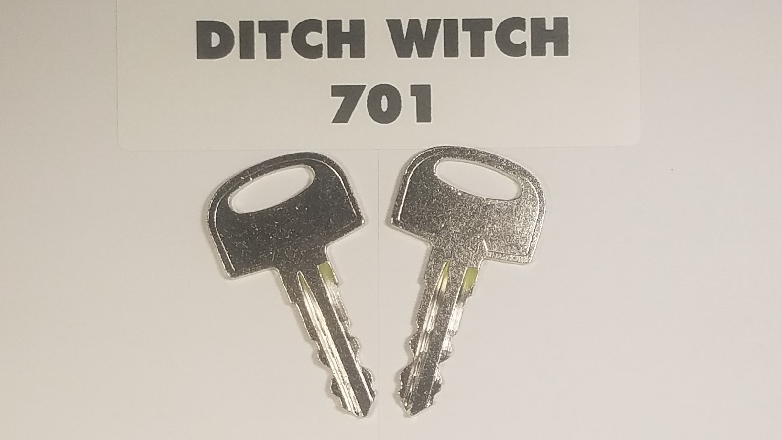 (2) Ditch Witch Keys, # 701 Heavy Equipment Ignition Key Fast Free ...