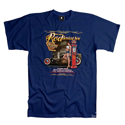 Hot Rod T-Shirt classic Auto PinUp retro US-Car Oldtimer Garage *1276 ...