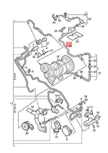 Genuine AUDI A4 Avant S4 quattro Connecting Tube With Akf Valve ...