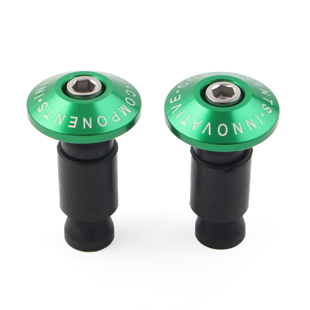 7/8'' Motorcycle Bike Handlebar Grips CNC Handle Bar End Cap Plugs ...