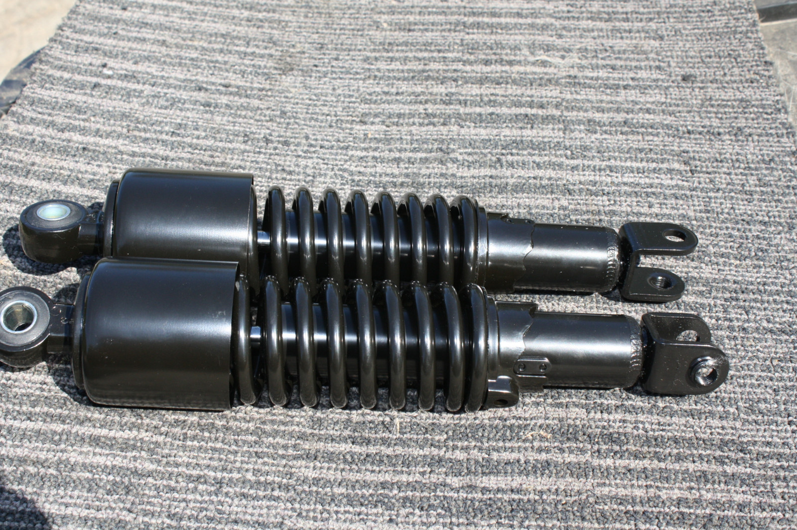 NEW Shorty Bobber 11.4" short shocks ALL BLACK eye clevis 11" bobber ...