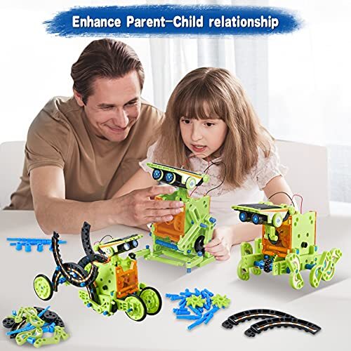 12-in-1 STEM Solar Toy Robot DIY Building Kit for Kids 8-10 Robot ...