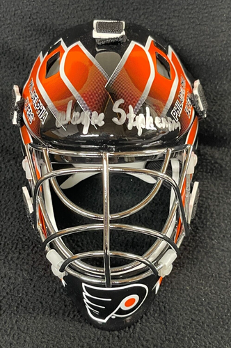Wayne Stephenson Signed Philadelphia Flyers Mini Goalie Mask Beckett ...