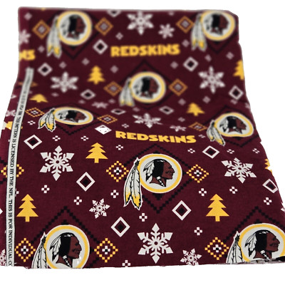 Fabric NFL Washington Redskins Cotton 42"x 55" Vintage Old Logo now ...
