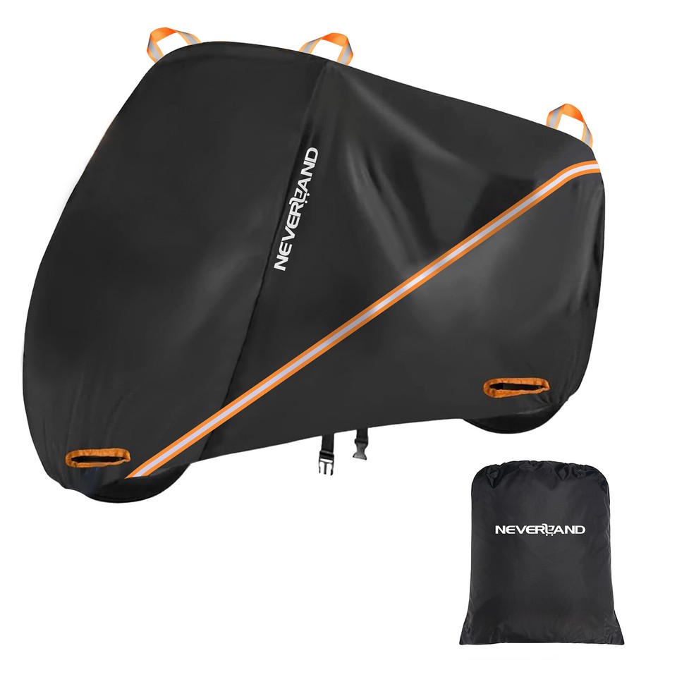 Motorcycle Cover Waterproof Heavy Duty For Winter Outside Storage XL ...