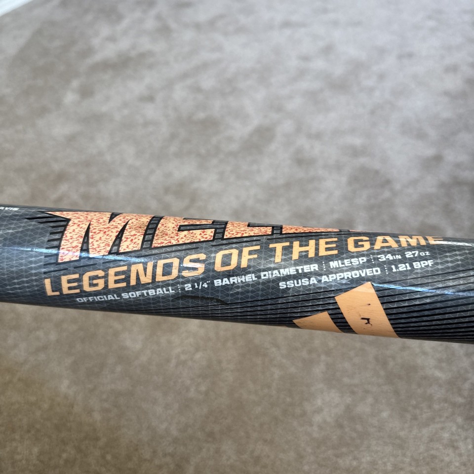 ADIDAS MELEE SENIOR SOFTBALL BAT 27 oz 34 in | eBay
