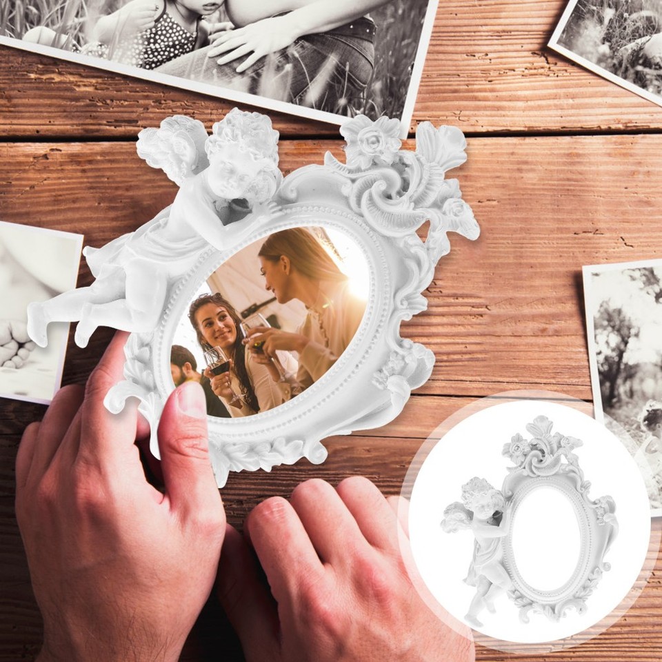 2pcs Vintage Photo Frame European Style Small Frame Display Frame Resin ...