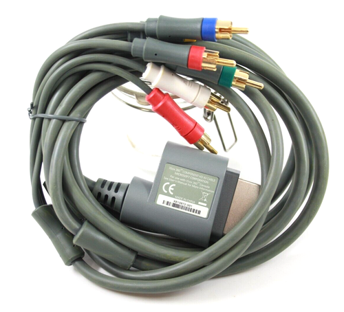 Genuine, Official Microsoft Xbox 360 Component AV Video Cable HD | eBay ...