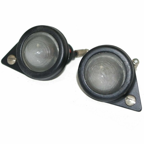 Fits Royal Enfield Bullet Frosted Pilot Light 12V With Black Rims & 2W ...