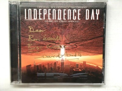 INDEPENDENCE DAY Hand Signed DAVID ARNOLD CD Motion Picture Soundtrack ...