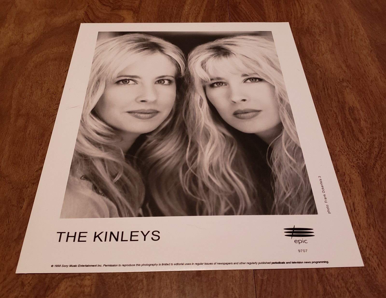 The Kinleys 8"x10" bw Photo + Postcards, Bio, print outs Heather ...