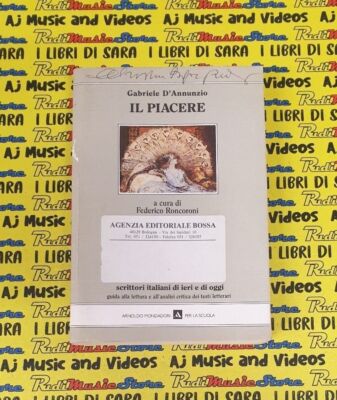 Book Libro GABRIELE D'ANNUNZIO il piacere ARNOLDO MONDADORI SCUOLA 1990 ...