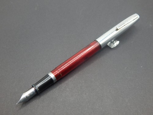 Vintage Sheaffer Translucent Red School Fountain Pen | eBay